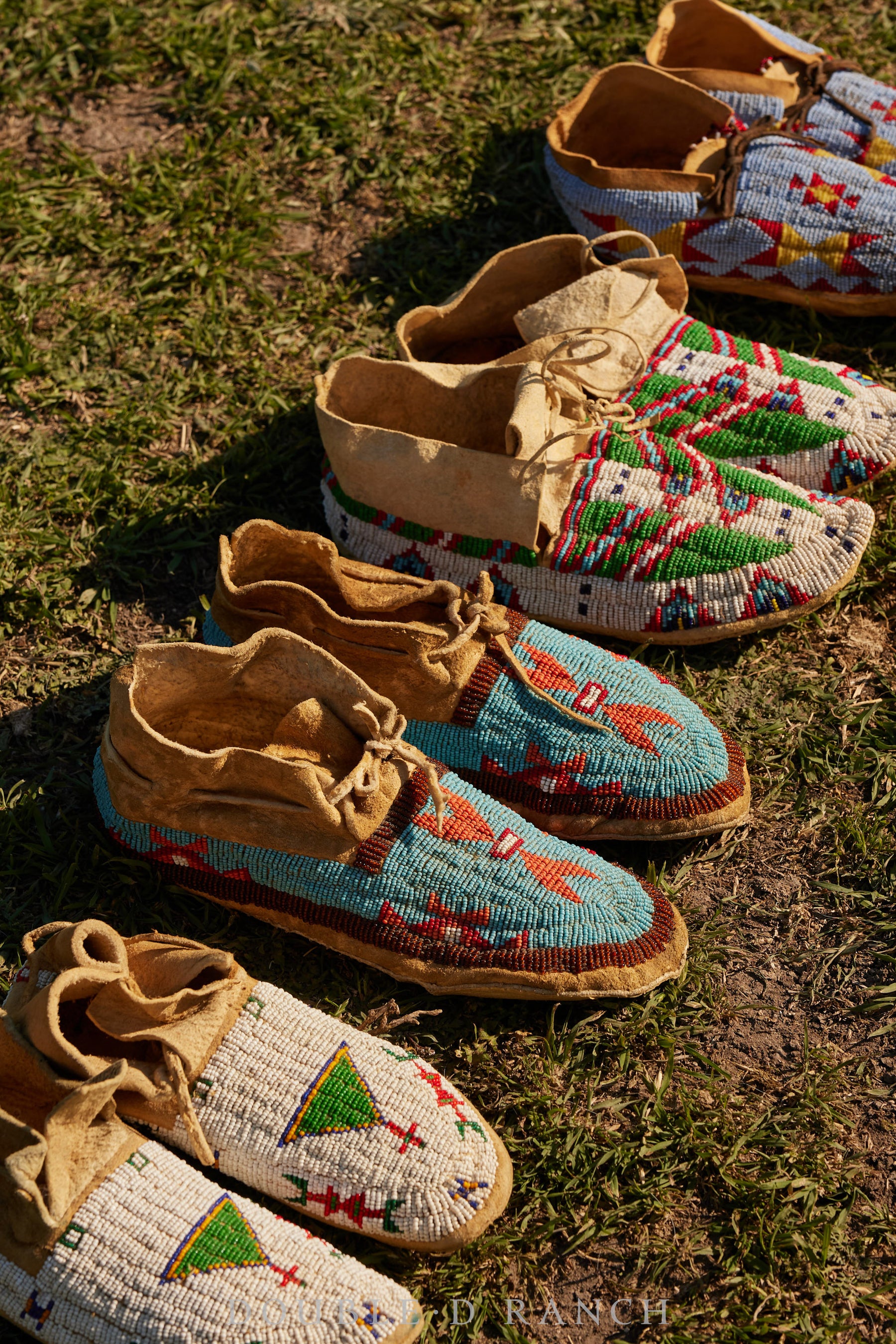 Miscellaneous, Artifact, Moccasins, Beaded, Cheyenne, Vintage, ‘20s, 7 ...