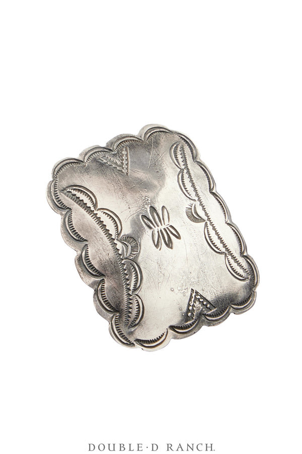 Scarf Slide, Concho, Sterling Silver, Upcycled, Vintage , 1105 - Double ...