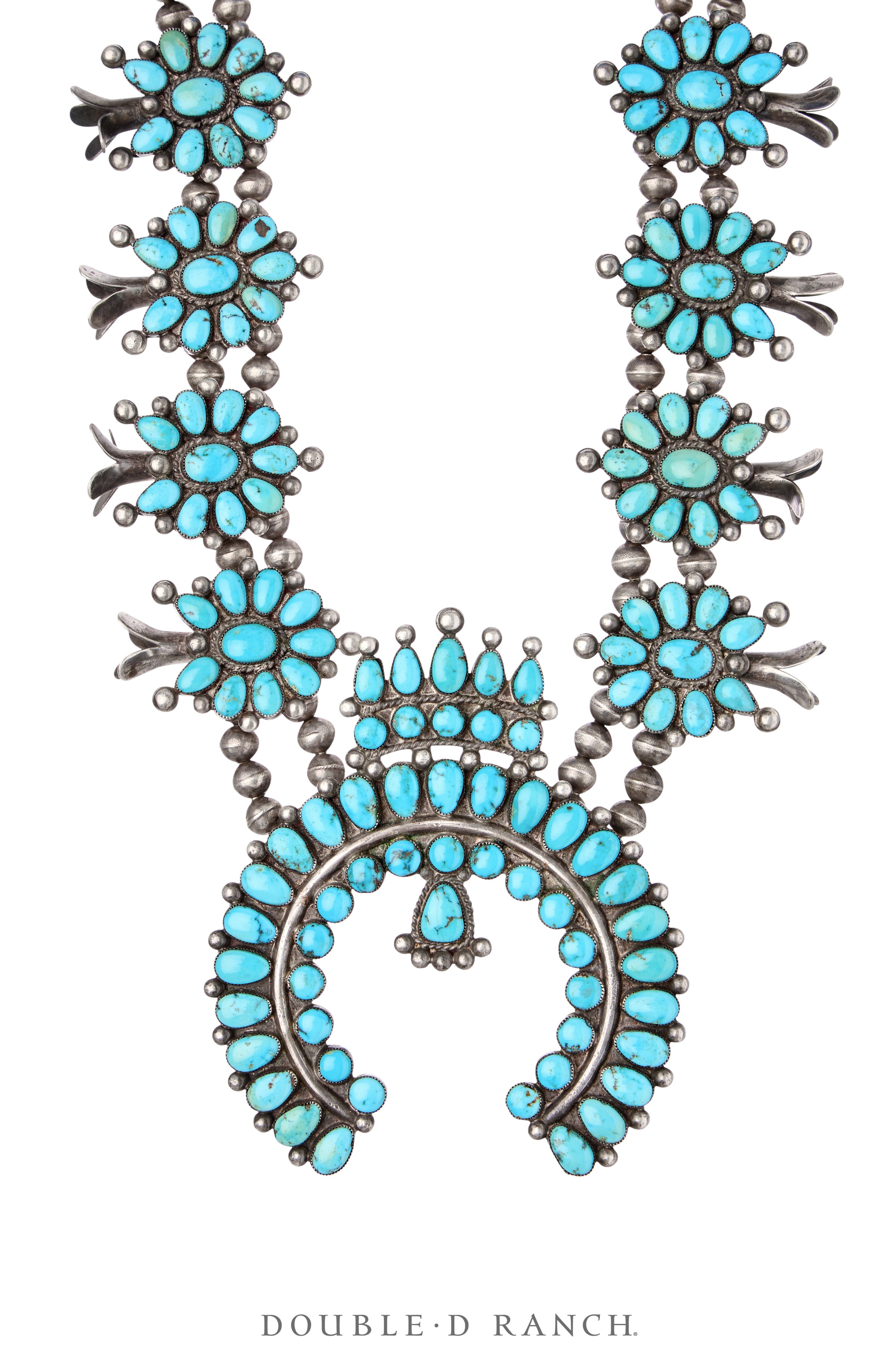 Necklace, Squash Blossom, Turquoise, Large Olla, Park Ave. Provenance ...