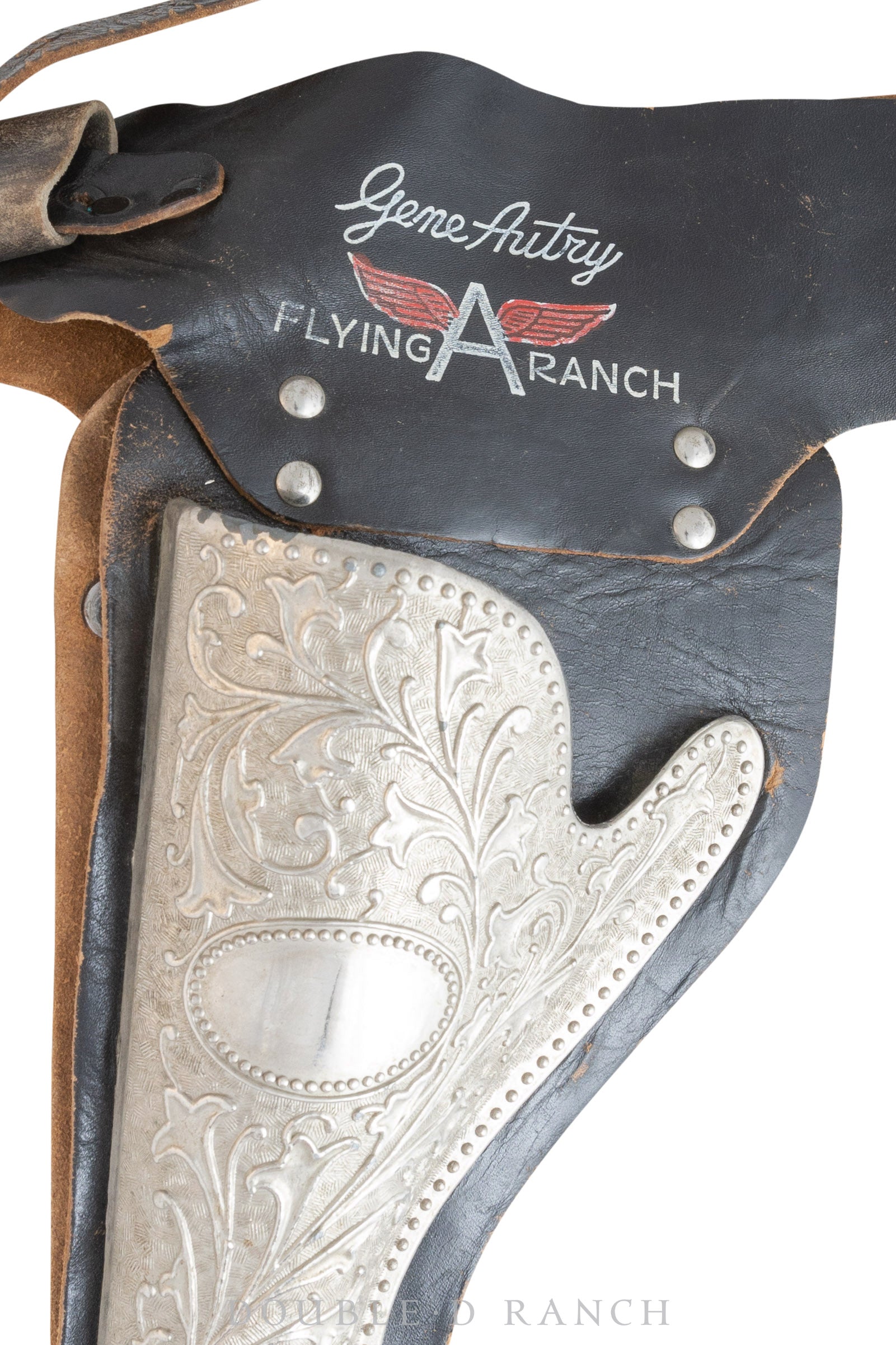 Miscellaneous, Prop, Gene Autry Toy Holster with Pistols, Leather, Vin ...