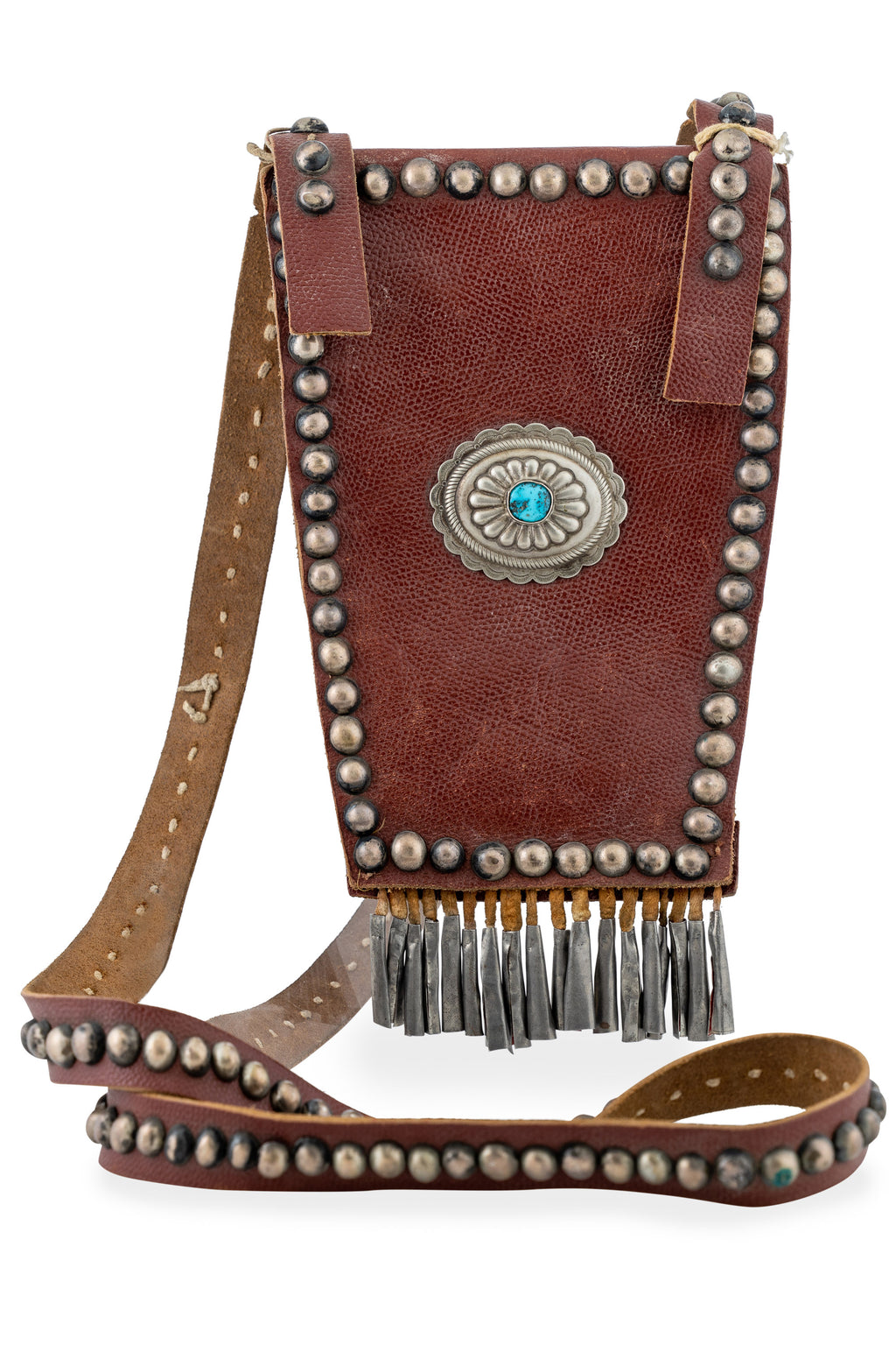 Bag, Bandolier, Turquoise Concho, Vintage ‘80s, 1000 - Double D Ranch